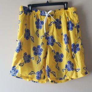Swim | Swimtrunks Yellow With Floral Design | Poshmark